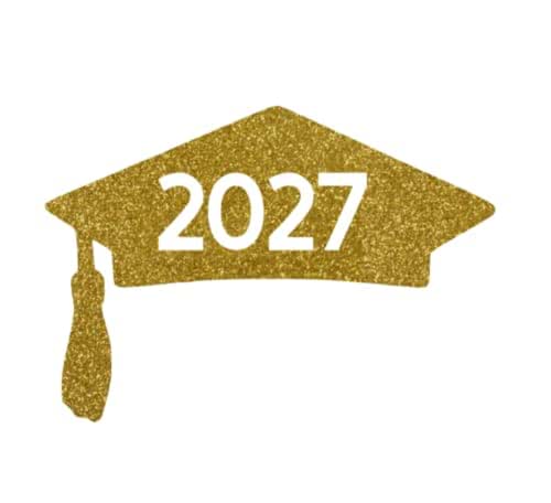 Amazon.com: Class Of 2027 Graduation Cap Decal, Graduation T Shirt ...