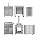 Amazon.com: CT 7-Piece Outdoor Kitchen Package Modular BBQ Grill Island ...