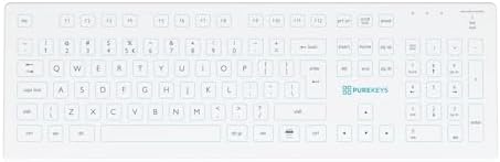 Amazon.in: Buy PUREKEYS Medical Keyboard Full Size Wireless White for ...