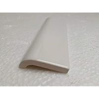 Bright White Arctic 2x6 in Ceramic Tile Mud Cap Bullnose Trim Edge 2 x ...