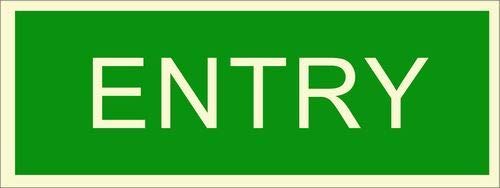 Entry Direction Sign Board for Wall (Red, 8x4) : Amazon.in: Office Products