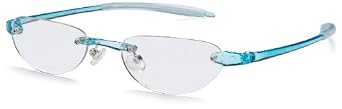 Visualites #2 Reading Glasses,Aqua Frame/Clear Lens,2.50 Strength ...