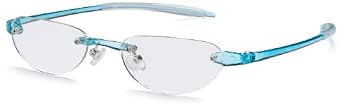 Visualites #2 Reading Glasses,Aqua Frame/Clear Lens,2.25 Strength ...