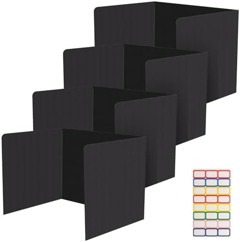 SIYOMG Desk Dividers, 4 Pack 42 x 36 x 34.5 cm Classroom Privacy ...