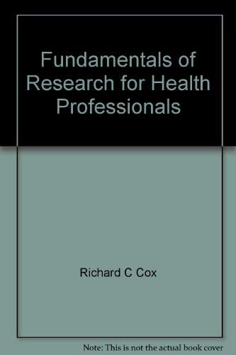 Buy Fundamentals of research for health professionals Book Online at ...