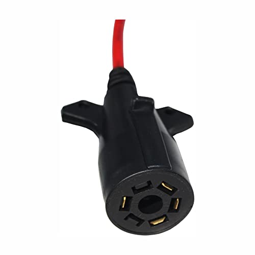 Snapklik.com : MaxxHaul 70086 7-Way Round To 4-Way Flat Trailer Plug ...