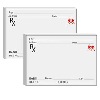 Prescription Pads for Doctors Pharmacist Rx Paper Notepad Doctor ...
