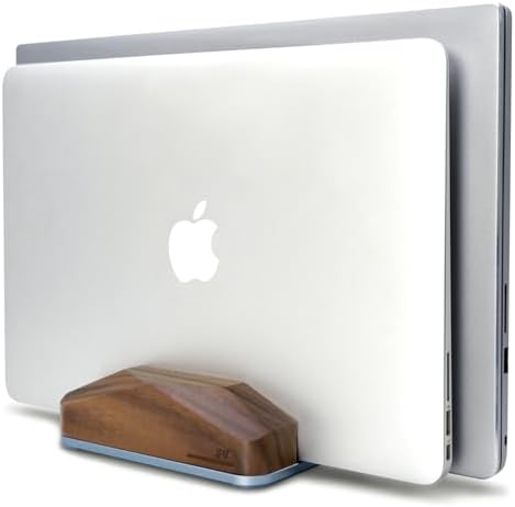 Amazon.com: Vertical Laptop Stand - Dual Slot Laptop Stand Holder ...