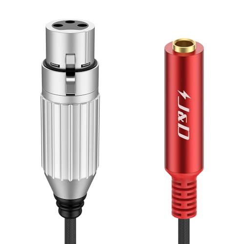 J&D XLR to 1/4 Cable, Balanced Female to 1/4" Female Stereo Audio ...