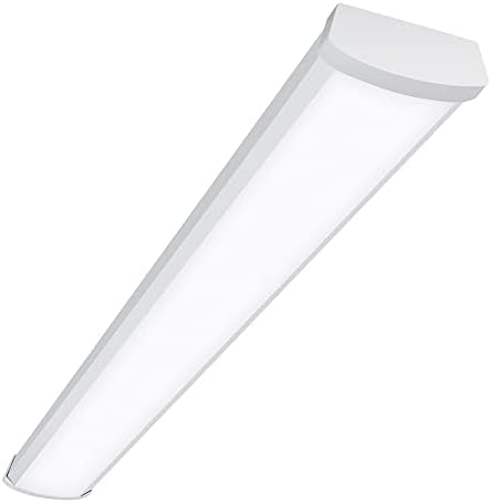 Metalux 4 ft. 3800 Lumens Integrated LED Dimmable White Wraparound ...