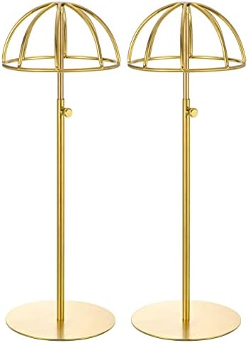 Amazon.com: uxcell Metal Hat Display Stand 2 Pack Tabletop Hat and Wig ...