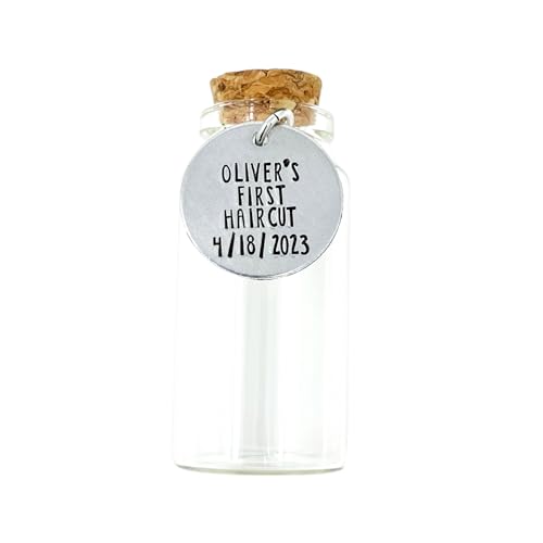 Amazon.com: First Haircut Keepsake Jar with Date, Personalized Name ...