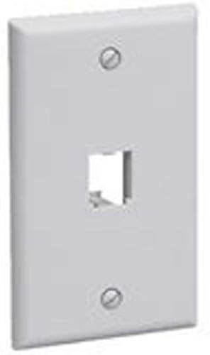 Amazon.com: Panduit CFPL2WHY 2-Port Mini-Com Single-Gang Faceplate with ...