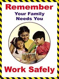 SAFETY 24X7 3 mm Foam Board Your Family Needs You Posters : Amazon.in ...