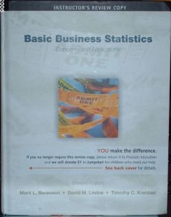 Basic Business Statistics Concepts and Applications: Instructors Review ...