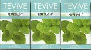 Amazon.com : Pack of 2, Tevive Herbal Infusions Peppermint Tea, 20 Tea ...