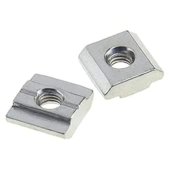 30Pcs 3030 Series T Sliding Nuts Hammer Nut Block Square Nuts M6 T Nuts for 3030 Aluminum ...