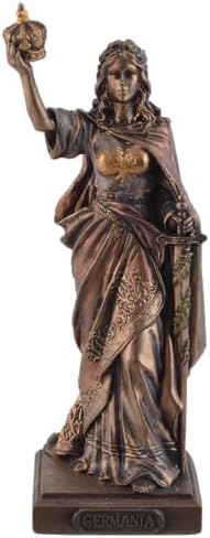 Amazon.de: Germanische Göttin Germania, aus Kunststein, mit Bronzefarbe ...