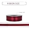 ROSTEEN Silk Burgundy Red Ribbon 25mm x 22m for Gift Wrapping ...