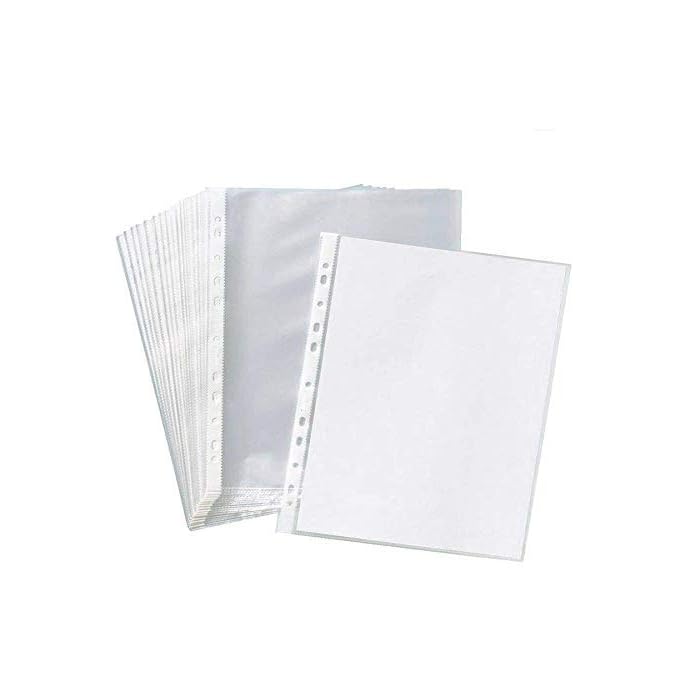 Buy Peeplvalue Pack of 150 Heavy Duty 100 Micron A4 Size Transparent ...