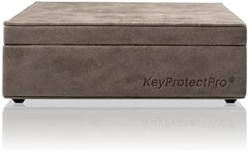 KeyProtectPro® Faraday Key Box - Leather Signal Blocker Box, Anti Theft ...