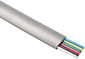 Amazon.com: Flat Modular Cable Cord 6 Conductor Stranded Copper 26 AWG ...