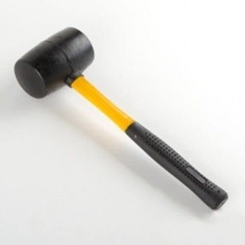 Mallet Hammer 2-Piece Rubber Mallet Set - 16oz Hammer & Double-Faced ...