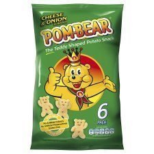 Pom-Bear Cheese & Onion Snacks 6 X 19G by Intersnack : Amazon.co.uk ...
