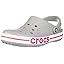 Crocs unisex-adult Bayaband Clog Lgr/Cpk Flat Sandal, Light Grey/Candy ...