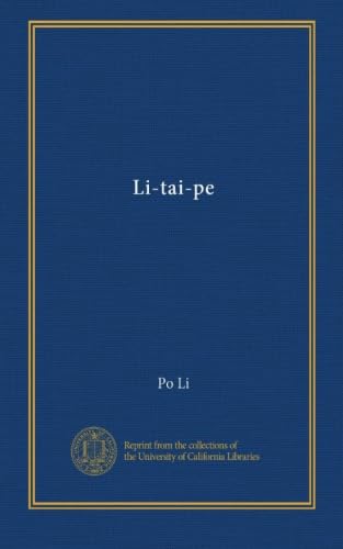 Amazon.com: Li-tai-pe (German Edition): Li, Po: Books