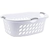 Amazon.com: Hip Hold Plastci Laundry Basket, White with Titanium ...