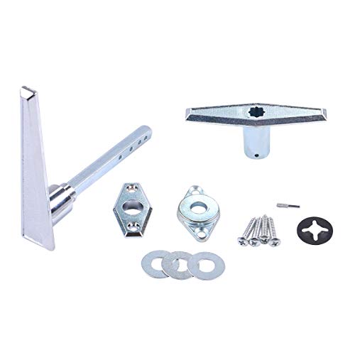 Garage Door Lock Dummy L Handle Assembly Non-Locking Door Hardware Kit ...
