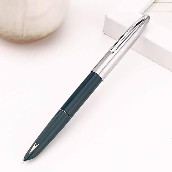 HERO 329 ORIGINAL FOUNTAIN PEN, Steel Cap with Iridium Nib-Black,Green ...