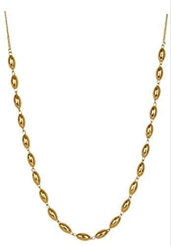 SHREE STORE Women’s Gold Plated Dholki Beads Mala Necklace ...