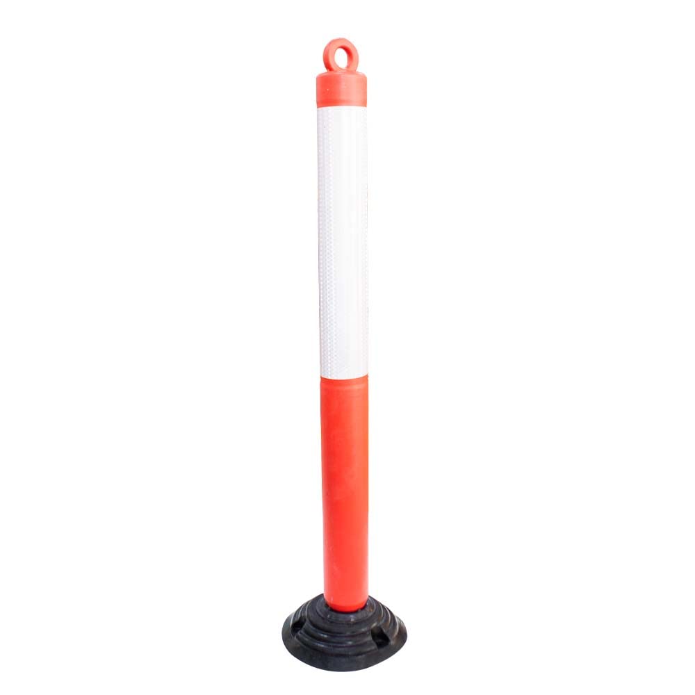 Berry Traffic Safety Plastic Delineator Post Red 120cm Flexible Warning ...