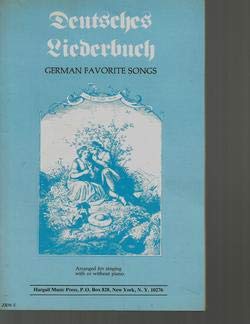 German Favorite Songs Arr for Singing with or without Piano by Johannes ...