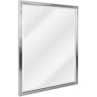Amazon.com: Head West 8020 Wall Mirror, 24 x 30, Nickel : Home & Kitchen