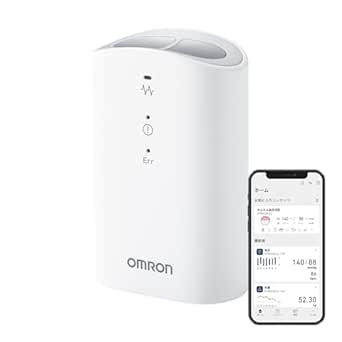 Amazon | オムロン 携帯型心電計 HCG-8010T1 ホワイト | Omron | 健康家電 通販