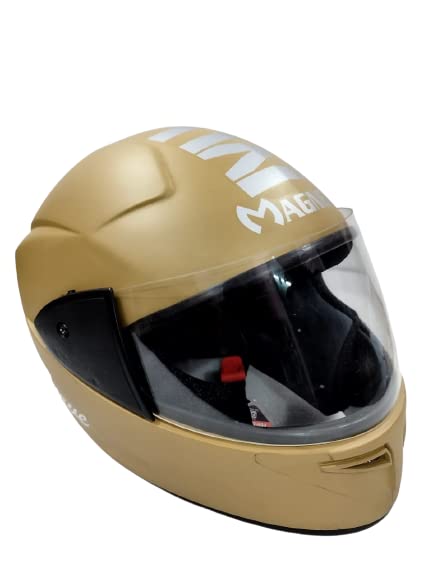 MAGNET Curve Full FACE Helmet with Clear Visor for Boys & Mens, Colour ...