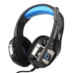 G9000pro Gaming Headset with Noise Isolating 120-degree Adjustable Mic ...