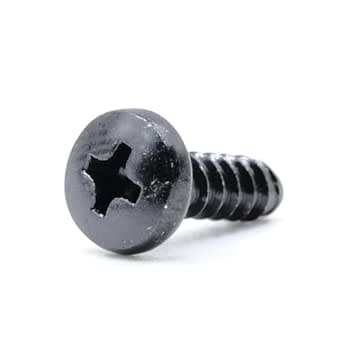 ReplacementScrews T4 x 12mm (4mm Diameter, 12mm Length, Blunt Tip) Pan Head Phillips Drive Self ...