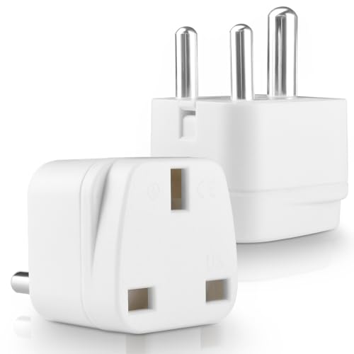 UK to India Plug Adapter, Type D Travel Adapter Indian,Pakistan,Sri ...