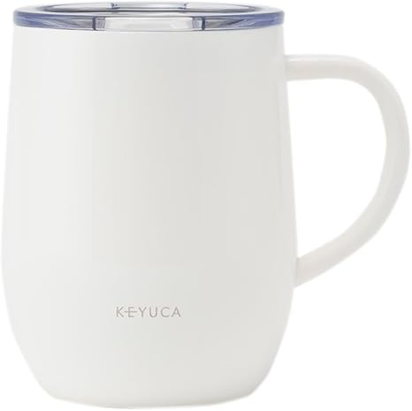 Amazon.co.jp: [ケユカ] KEYUCA 真空断熱ステンレスマグ 320ml フタ付き ホワイト : ホーム＆キッチン