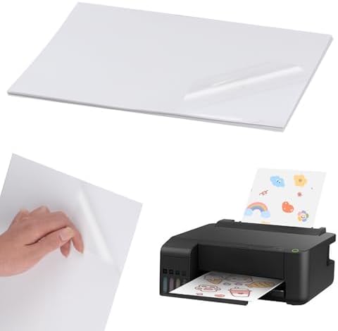 20 Blätt Stickerpapier zum Bedrucken A4 Aufkleber Papier zum Drucken ...