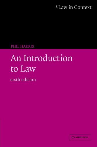 Buy An Introduction to Law (Law in Context S.) Book Online at Low ...