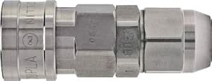 Amazon.com: Nitto Koki Nut Coupler, Stainless Steel, 80SN NBR SUS304 (40397) : Industrial ...