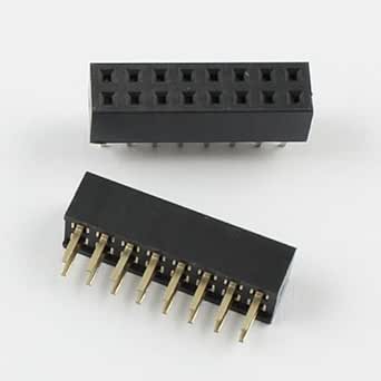 Wiring Connecting Terminals - 20pcs 2mm 2.0mm Pitch 2x8 16 Pin Female Double Row Straight Pin ...
