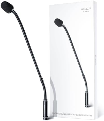 Amazon.com: MRSDY Gooseneck Microphone, 23 Inch DJ Microphone for Audio ...