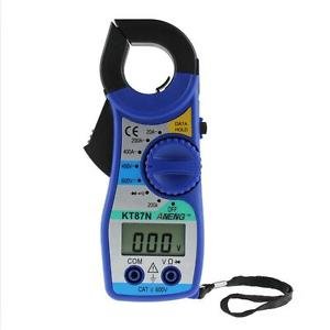 Blue Digital Clamp Multimeter AC/DC Test Voltmeter Ohmmeter Ammeter ...