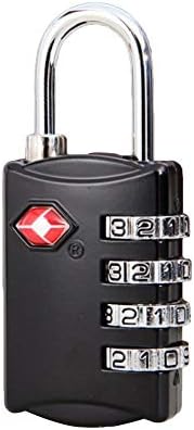 TSA Zinc Alloy Luggage Lock with 3 Digit Password for Backpack Gym Bag ...